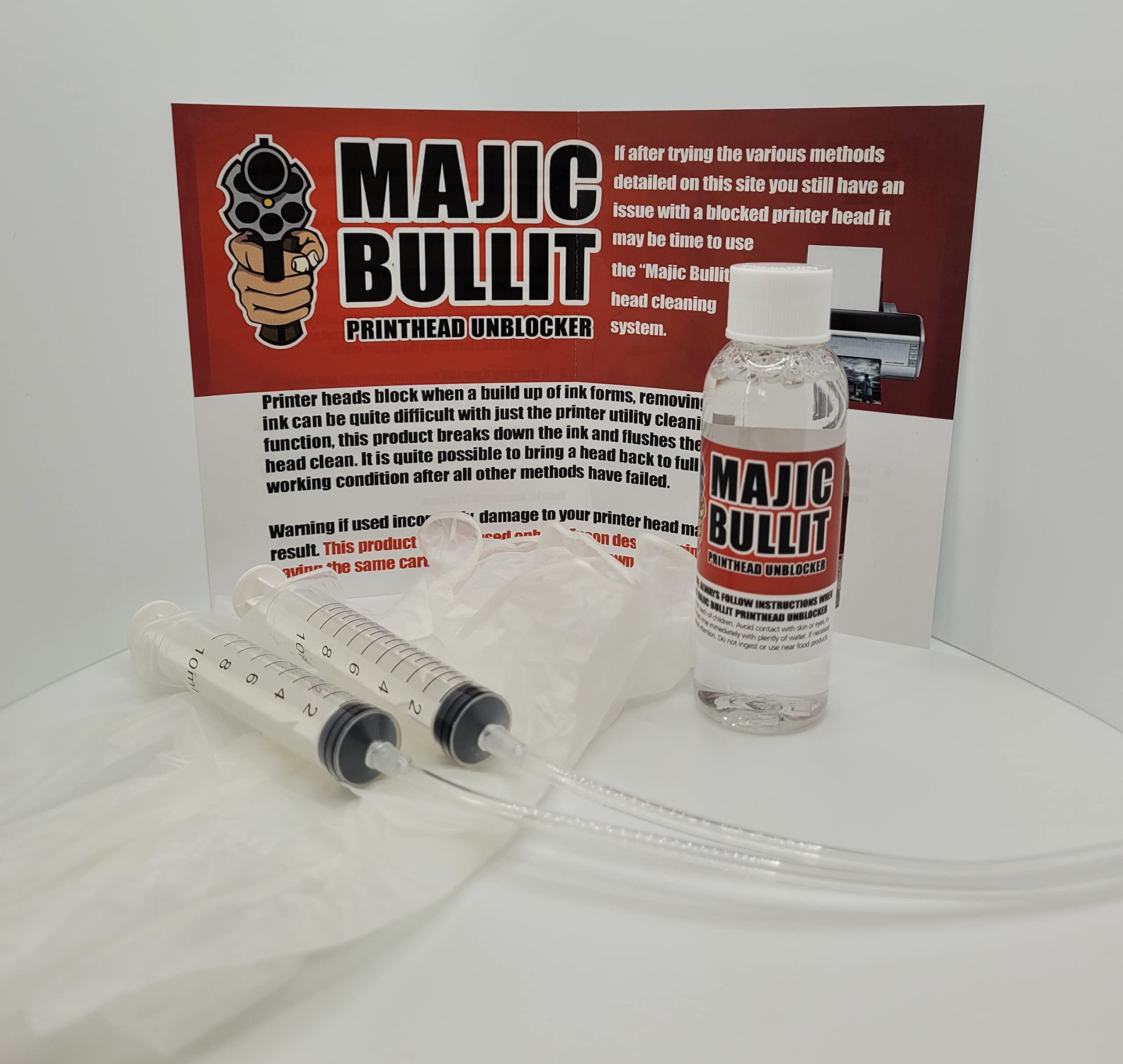 Majic Bullit Print Head Cleaner and Unblocker Kit, MB01