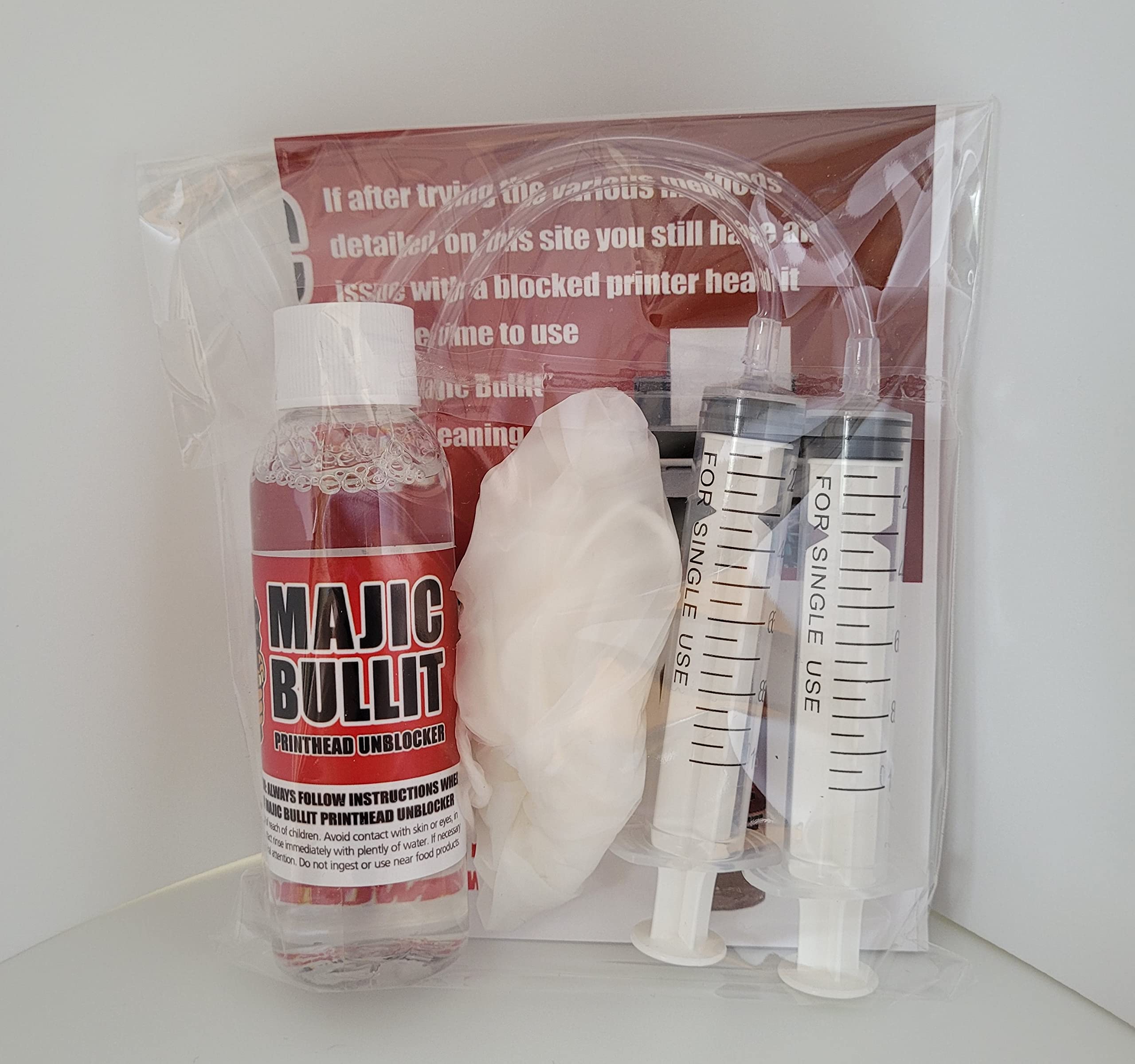 Majic Bullit Print Head Cleaner and Unblocker Kit, MB01