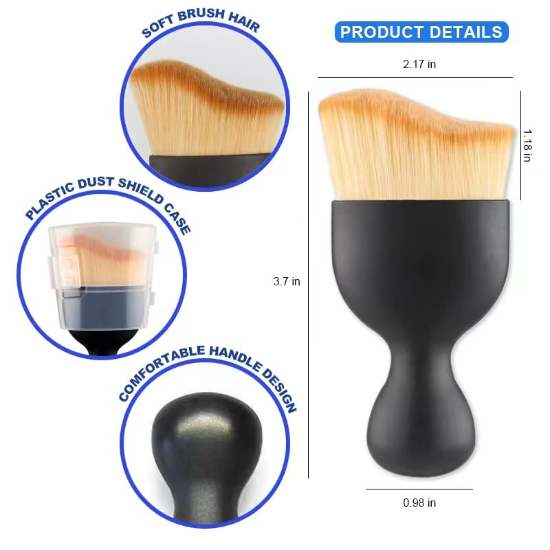 Car Interior Detailing Brush, Auto Interior Soft Hair Removal Brush,Car Brush, Car Cleaning Brush Interior Soft Bristles Detailing Brush Dusting Tool for Car,Home,Office,Computer,Keyboard (3PCS)