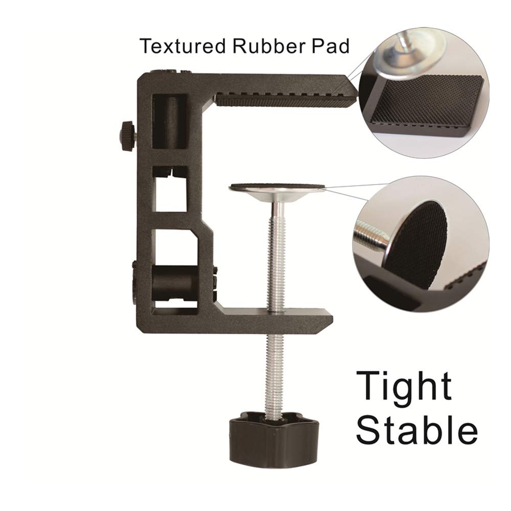 Replacement Heavy Duty C Clamp for 1/2” Base Magnifying Lamp,XINME Desk Lamp,Swing Arm Lamp,Phone Mount,I pad Mount,Tablet Holder,Mic Holder