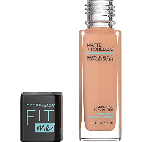 Maybelline Fit Me Matte + Poreless Liquid Oil-Free Foundation Makeup, Classic Beige, 1 fl; oz
