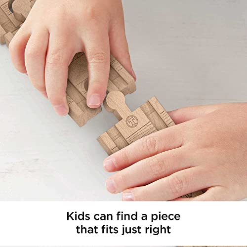 Thomas & Friends Wooden Railway Track Set Expansion Clackety Track Pack, 22 Wood Pieces For Preschool Kids Ages 3+ Years