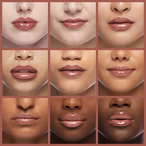 Burts Bees 100% Natural Glossy Lipstick, Peony Dew - 1 Tube