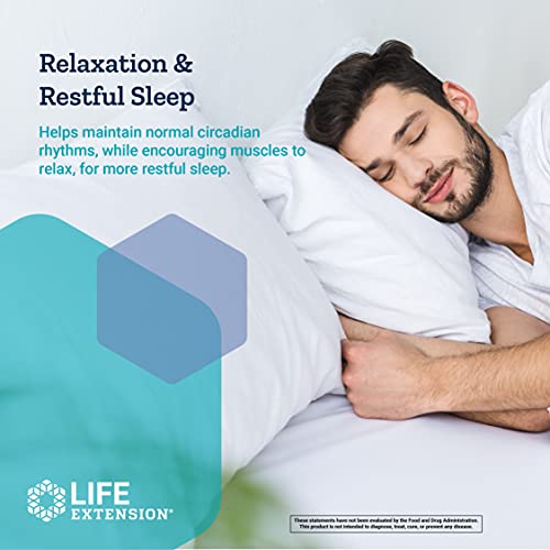 Life Extension Quiet Sleep Melatonin β Immediate-Release Melatonin Supplement with Vitamin C, B12 and Inositol β For Restful Sleep & Hormone Balance - Gluten-Free, Non-GMO β 60 Capsules