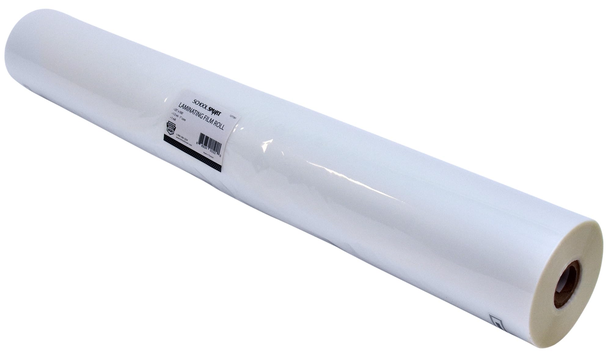 School Smart Laminating Film Roll, 25 Inches x 500 Feet, 1.5 mil Thick, High Gloss