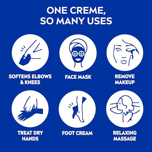NIVEA Creme Body, Face and Hand Moisturizing Cream, German NIVEA Creme, Rich Body Moisturizer with Provitamin B5, 8.4 Oz Jar