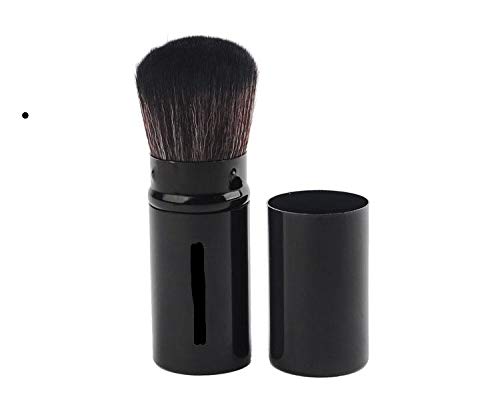4pc FULL SIZE KIT w/KABUKI Mineral Makeup Matte Loose Powder Bare Face Cosmetics Full Coverage Long Lasting All Skin Types SPF 18 (WARM Neutral Shade-Most Popular)
