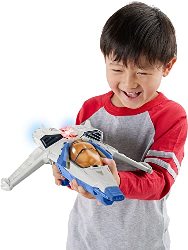 Disney and Pixar Lightyear Spaceship Toy, Imaginext Lights & Sounds XL-15 with Buzz Lightyear Figure for Pretend Play Ages 3-8 Years