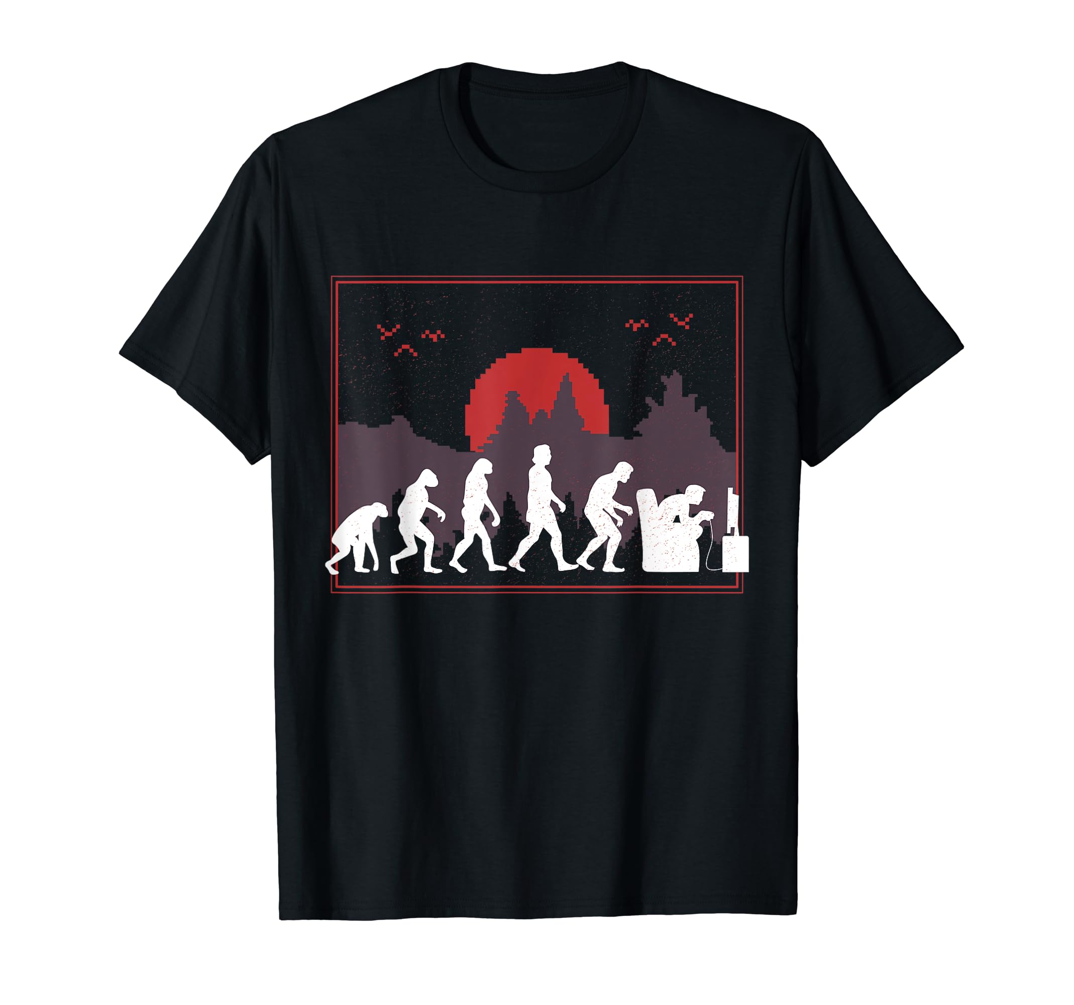 Retro Pixelart Evolution Gaming Gamer Gamer Evolution T-Shirt