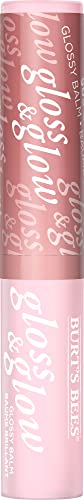 Burt's Bees Lip Gloss and Glow Glossy Balm, 100% Natural Makeup, Chai Time (Pack of 2 Tubes)
