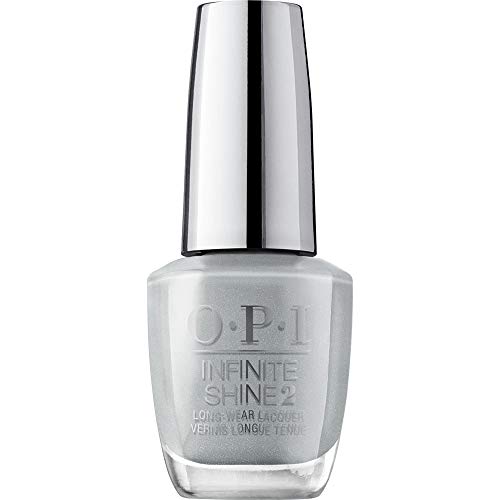 OPI Infinite Shine 2 Long-Wear Lacquer, I Can Never Hut Up, Gray Long-Lasting Nail Polish, Fiji Collection, 0.5 fl oz