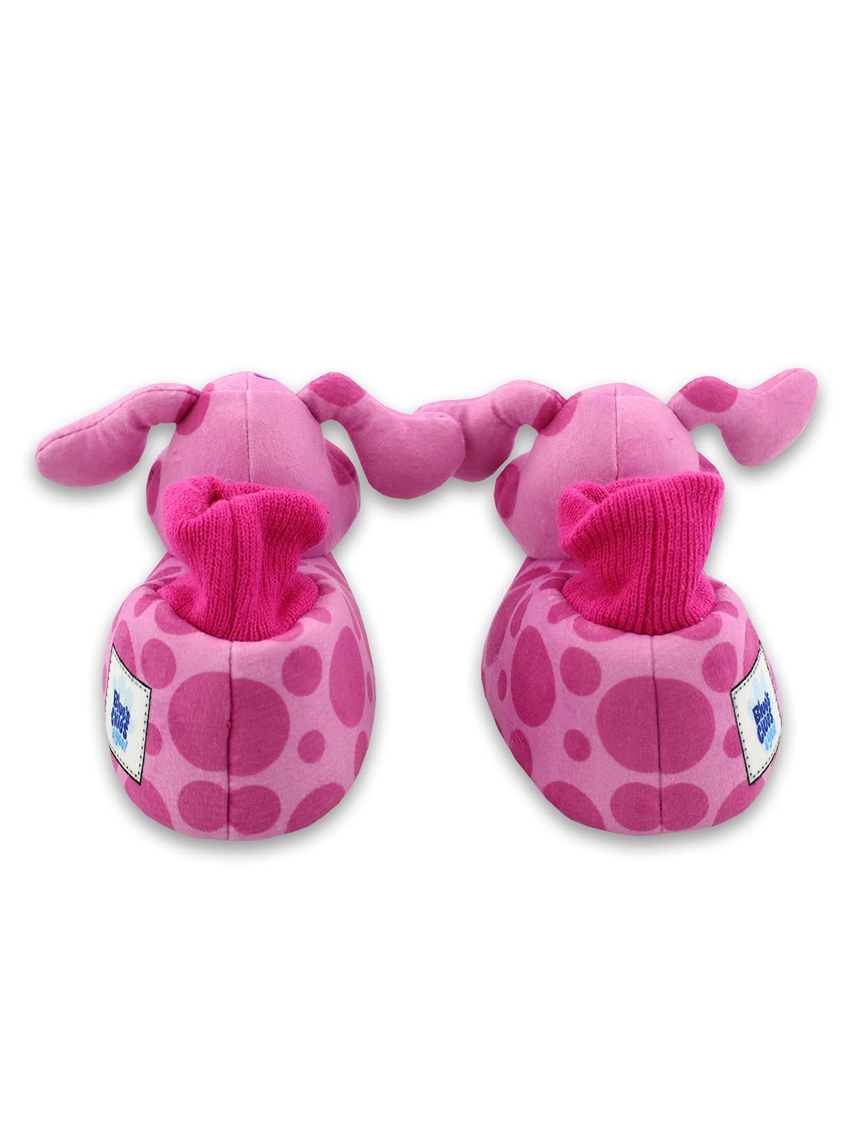 Blue's Clues & You Magenta Toddler Plush 3D Sock Top Slippers (5-6 M US Toddler, Magenta)