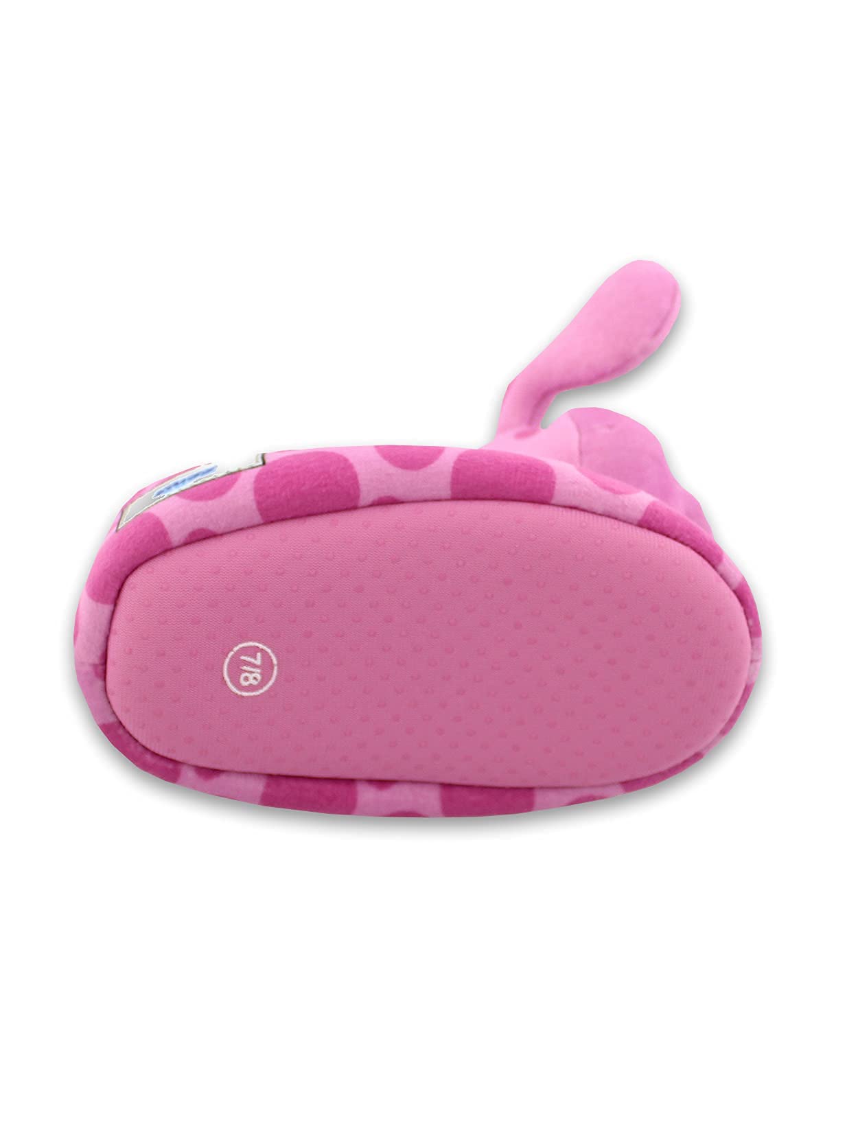 Blue's Clues & You Magenta Toddler Plush 3D Sock Top Slippers (5-6 M US Toddler, Magenta)
