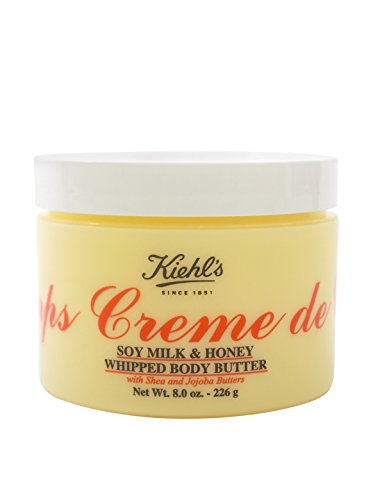 Kiehl's Creme De Corps Soy Milk and Honey Whipped Body Butter Cream, 8 Oz