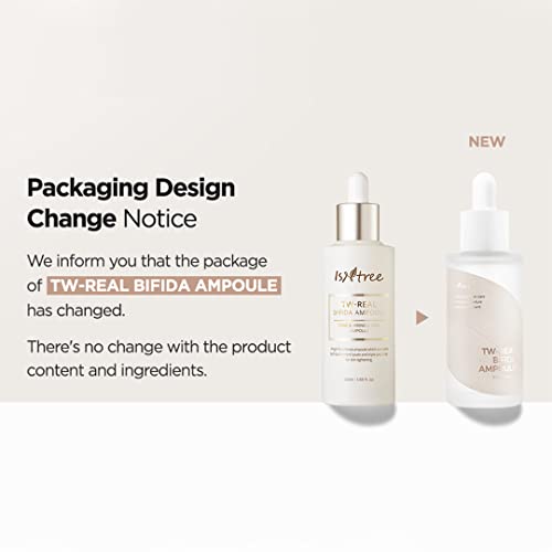 Isntree TW-Real BIFIDA Korean Face Collagen Ampoule 1.69 fl. oz. for Aging, Dry Skin Type - Reduce Fine Lines, Dull Spots, β, Hydrating, Moisturizing Ample Serum