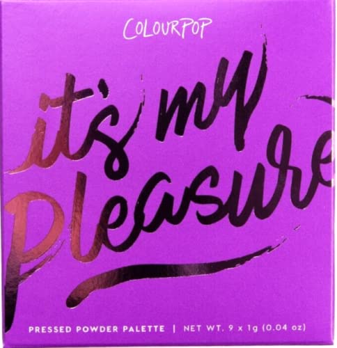 ColourPop Eyeshadow Palette Matte Metallic Semi-Sparkle Glitter Cruelty-Free Super-Pigmented, IT'S MY PLEASURE - purples
