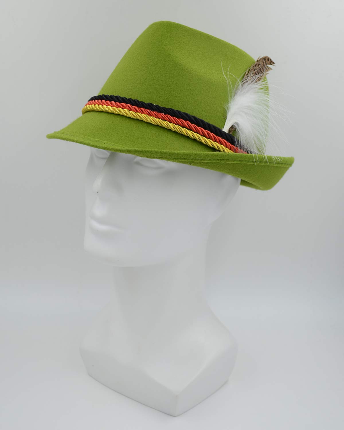 Melesh Oktoberfest German Alpine Bavarian Hat (Gray/Green)