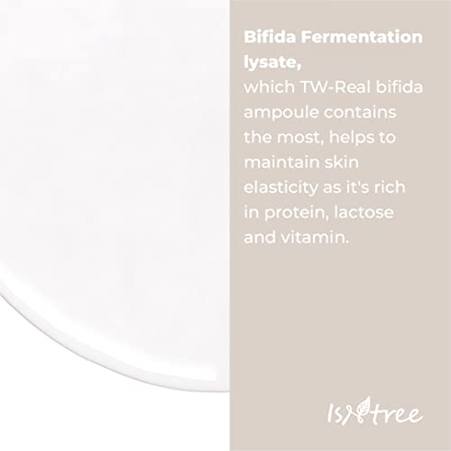 Isntree TW-Real BIFIDA Korean Face Collagen Ampoule 1.69 fl. oz. for Aging, Dry Skin Type - Reduce Fine Lines, Dull Spots, β, Hydrating, Moisturizing Ample Serum