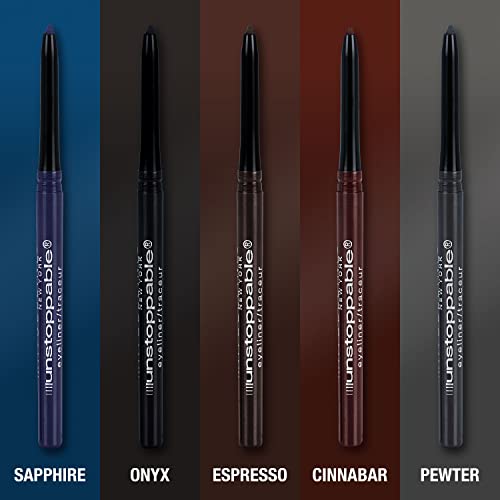 Maybelline Unstoppable Waterproof Mechanical Eyeliner, Onyx, 2 Count