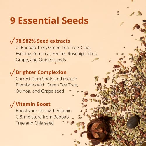 Blithe Vital Treatment 9 Essential Seeds Niacinamide Brightening Toner - Korean Skin Essence Green Tea Toner for Face, Clarifying Oily Skin Vitalizing & Brightening Dark Spots 1.83 Fl Oz