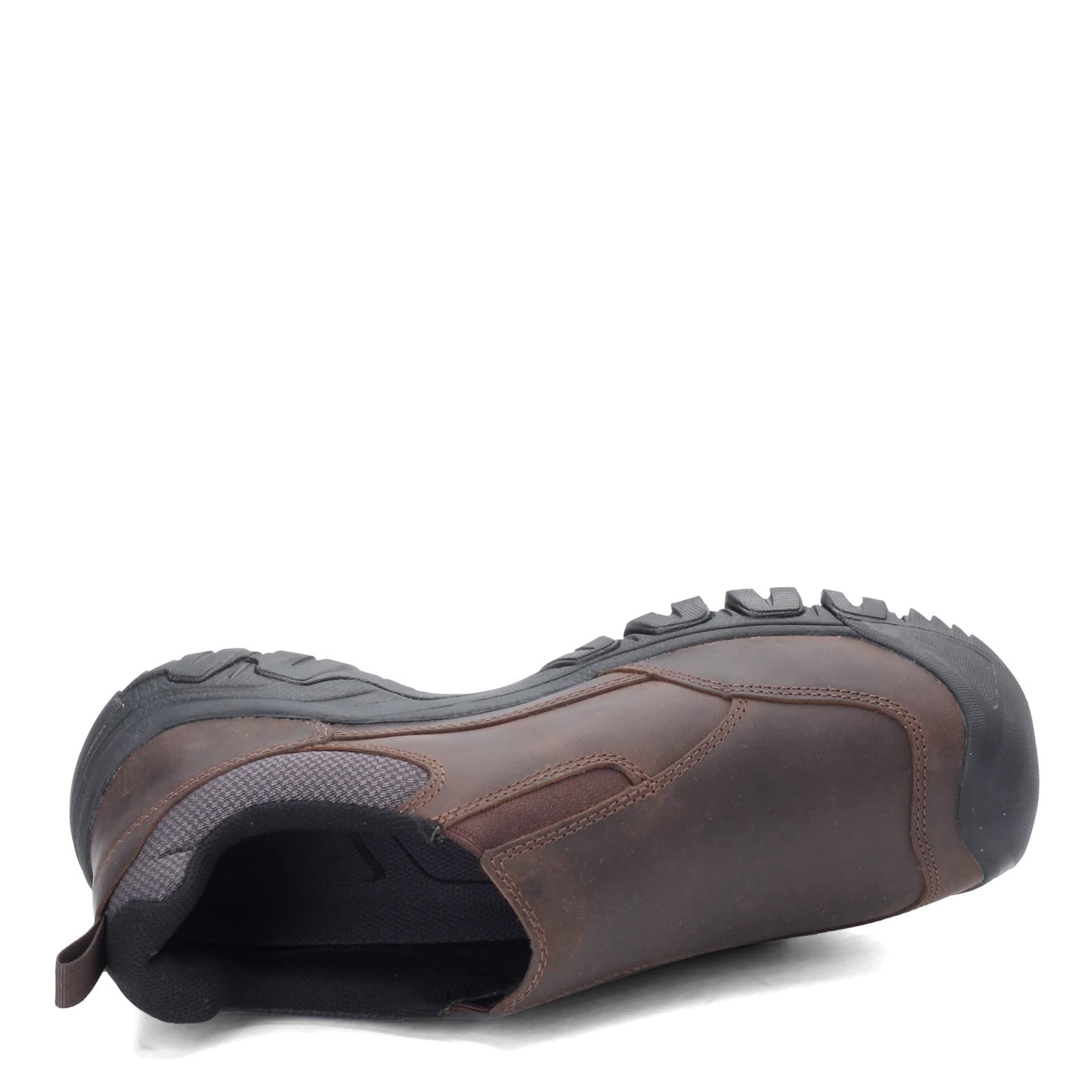 KEEN Men's Targhee 3 Slip On Comfortable Casual Leather Mules, Dark Earth/Mulch, 8.5