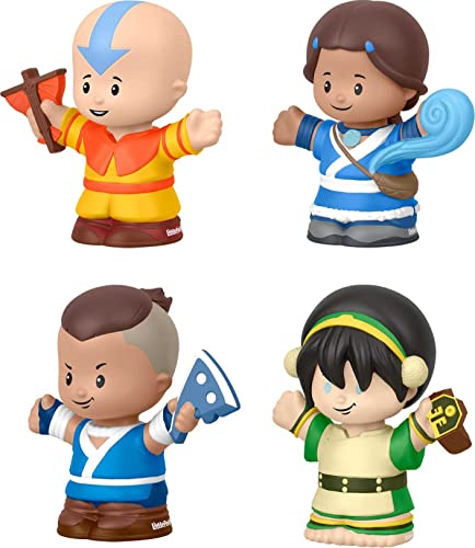 Little People Collector Avatar: The Last Airbender Special Edition Set In Display Gift Box For Adults & Fans, 4 Figures