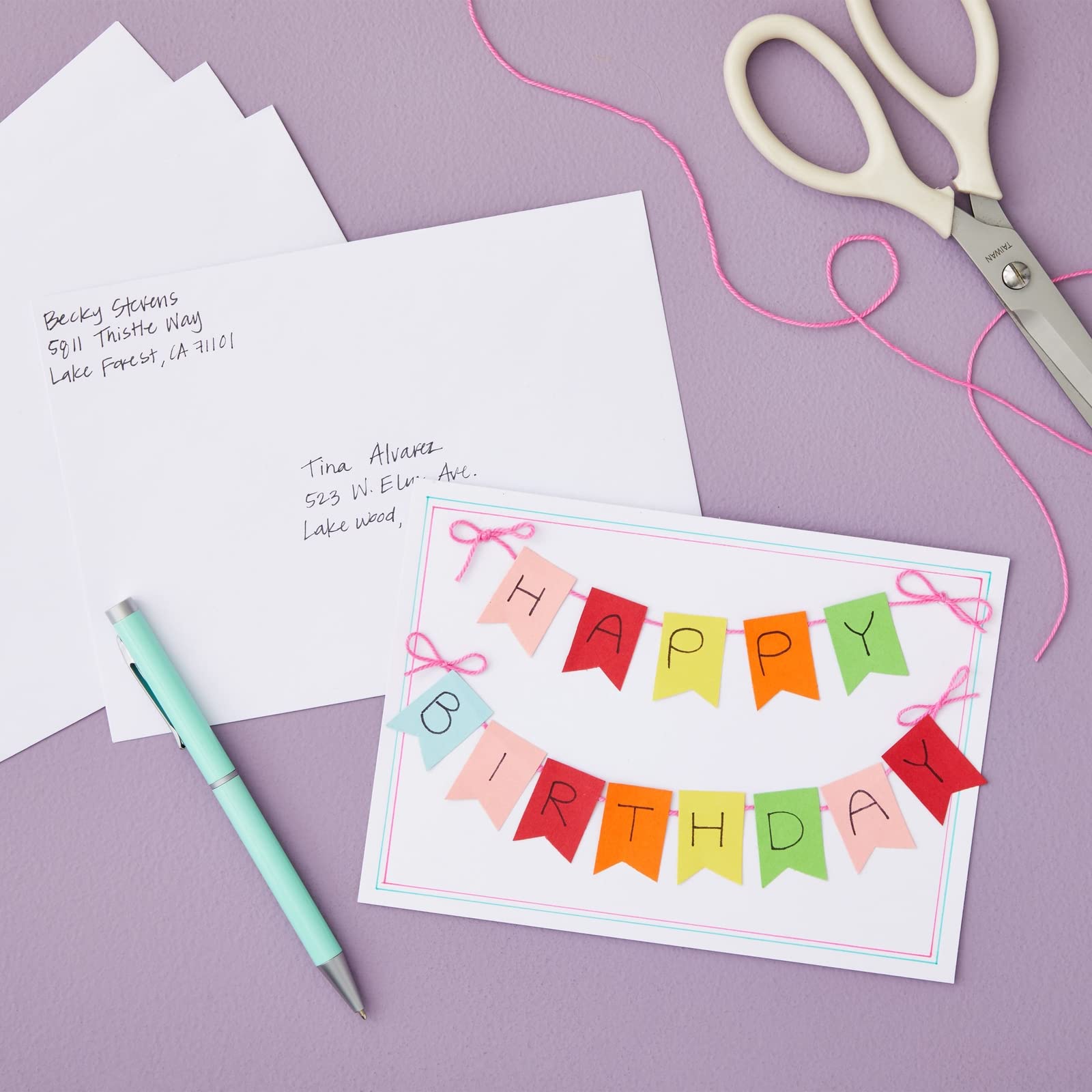 Pipilo Press 100 Pack Blank Invitation Cards with Envelopes for Weddings, Birthday Party, Baby Shower, DIY (5x7 In)
