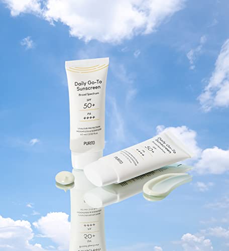 PURITO Daily Go-To Sunscreen 60ml / 2.02 fl.oz. SPF 50+ PA ++++ safe ingredients, UVA/UVB protection, broad-spectrum, calm, soothing