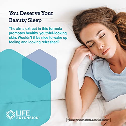 Life Extension Enhanced Sleep without Melatonin - Melatonin Free Sleep Support Supplement with Ashwagandha, Amla Extracts & Casein Milk Peptides โ Gluten-Free, Non-GMO, Vegetarian โ 30 Capsules
