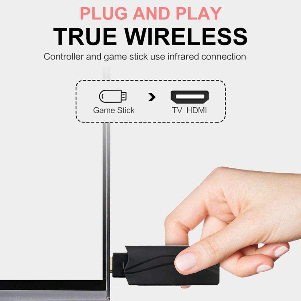 Retro Game Console, 4K HDMI HD Built-in 628 Classic Video Games USB Handheld Retro Gamepad Controller, Home HD Y2 Classic Video TV Game Box Controller
