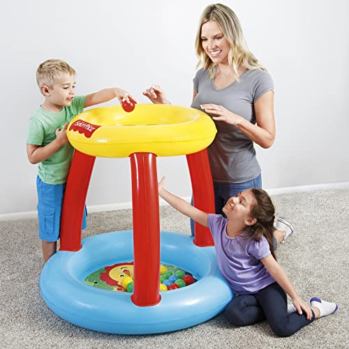 Fisher-PriceĀ® Animal Friends Ball Pit -Inflatable, Indoor/ Outdoot Use, 35x33in, Includes 15 Play Balls, Preschool Ages 2+