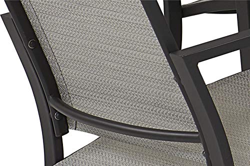 Cosco Outdoor Living Cosco Outdoor Furniture Dining Chairs, Light Gray