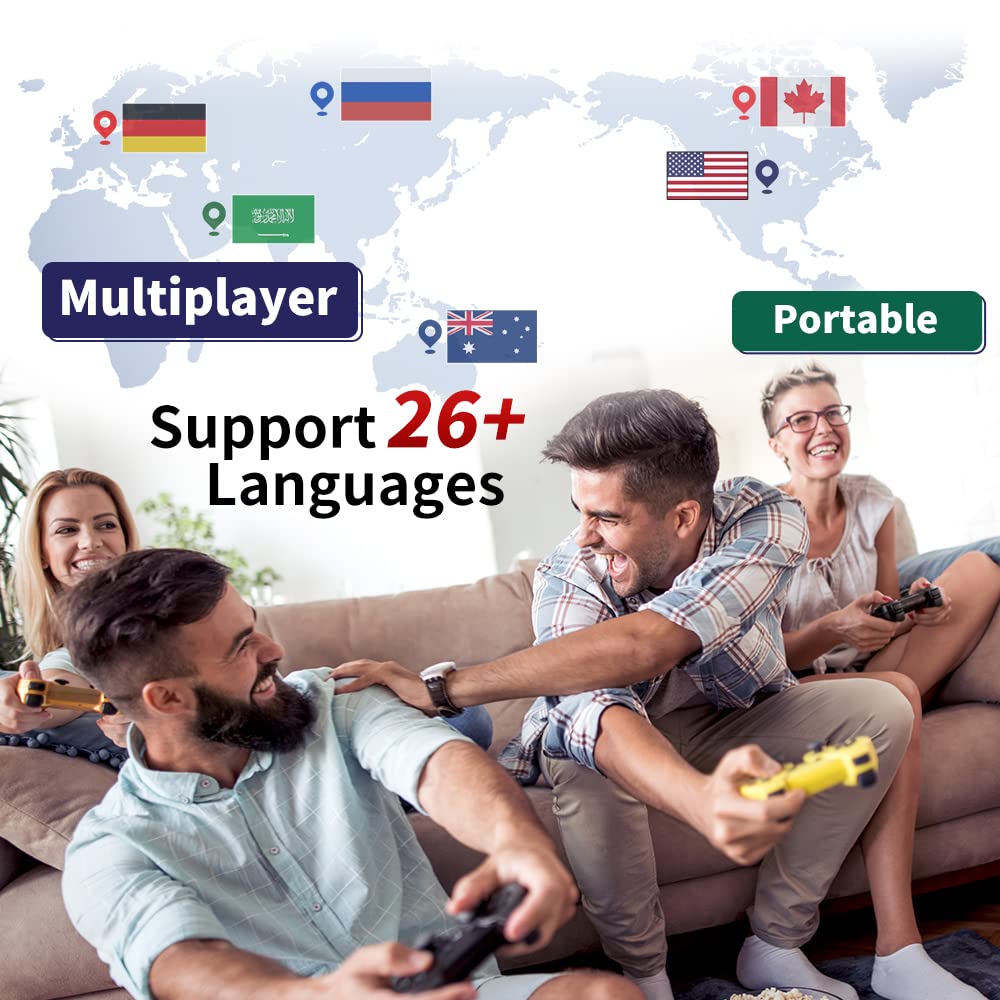 Retro Game Console 128G USB Drive for PC/Win 600, 74 Emulator Console, 43254 Video Games, Batocera 37 Game System Plug and Play, USB 3.0 for Win 8.1/10/11/Inter Mac, 2 Wireless CTL Support 26.8-32.4ft