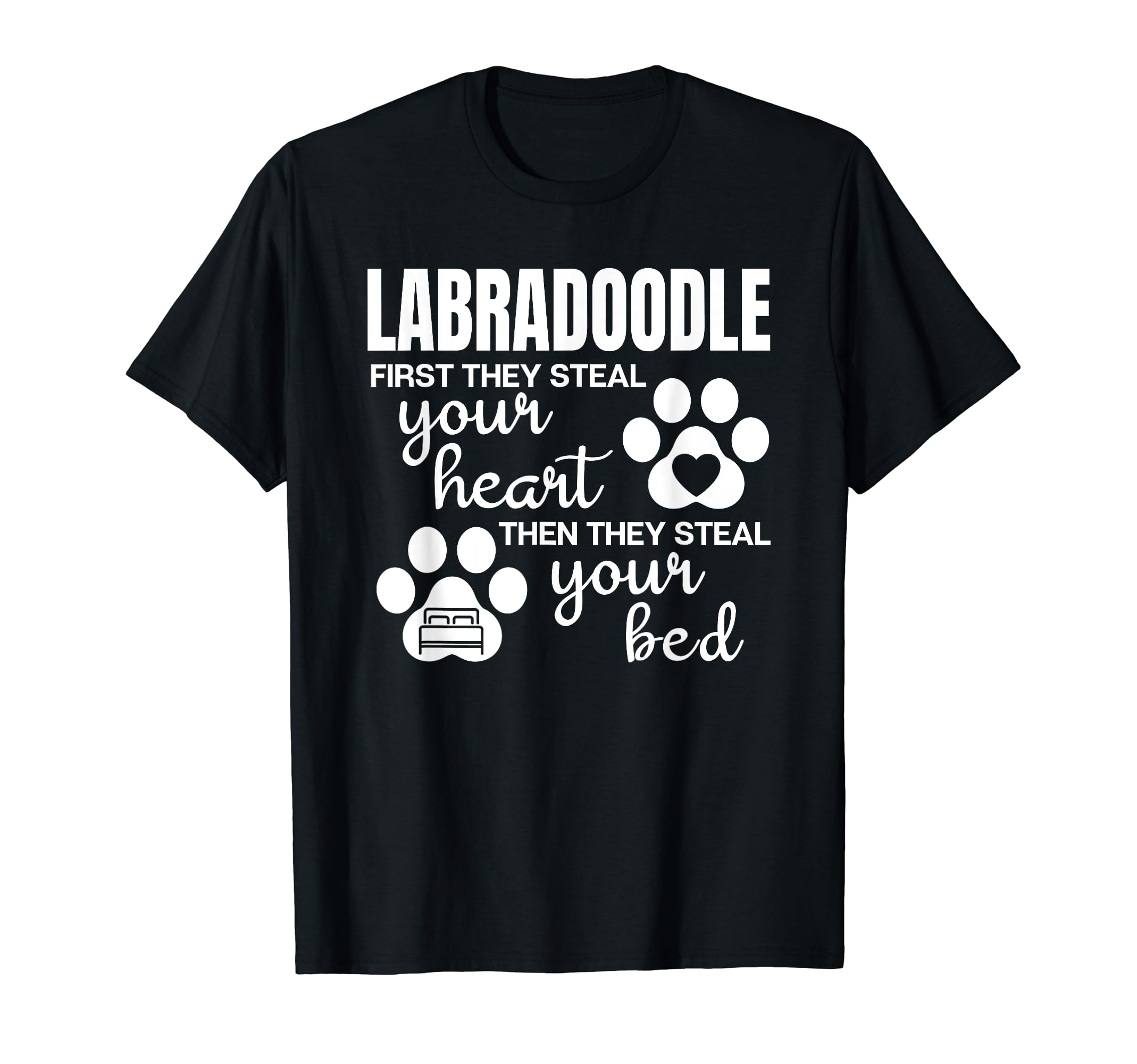 Labradoodle Gifts Quote Dog Lover Paw Print T-Shirt