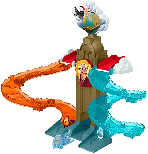 Fisher-Price DC League of Super-Pets Daily PlanetâŻRescue die-cast vehicleâŻracetrackâŻplaysetâŻwithâŻvehicleâŻlauncherâŻand 2âŻrampsâŻfor kidsâŻagesâŻ3 and up