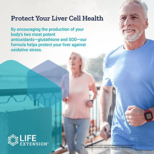 Life Extension Liver Efficiency Formula – Healthy Liver Function Support Supplement with Schisandra Extract and SOD - Once Daily – Gluten-Free, Non-GMO, Vegetarian – 30 Capsules