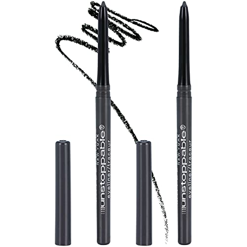 Maybelline New York Unstoppable Mechanical Eyeliner Pencil Dual Pack, Pewter, 0.02 oz, 2 Count