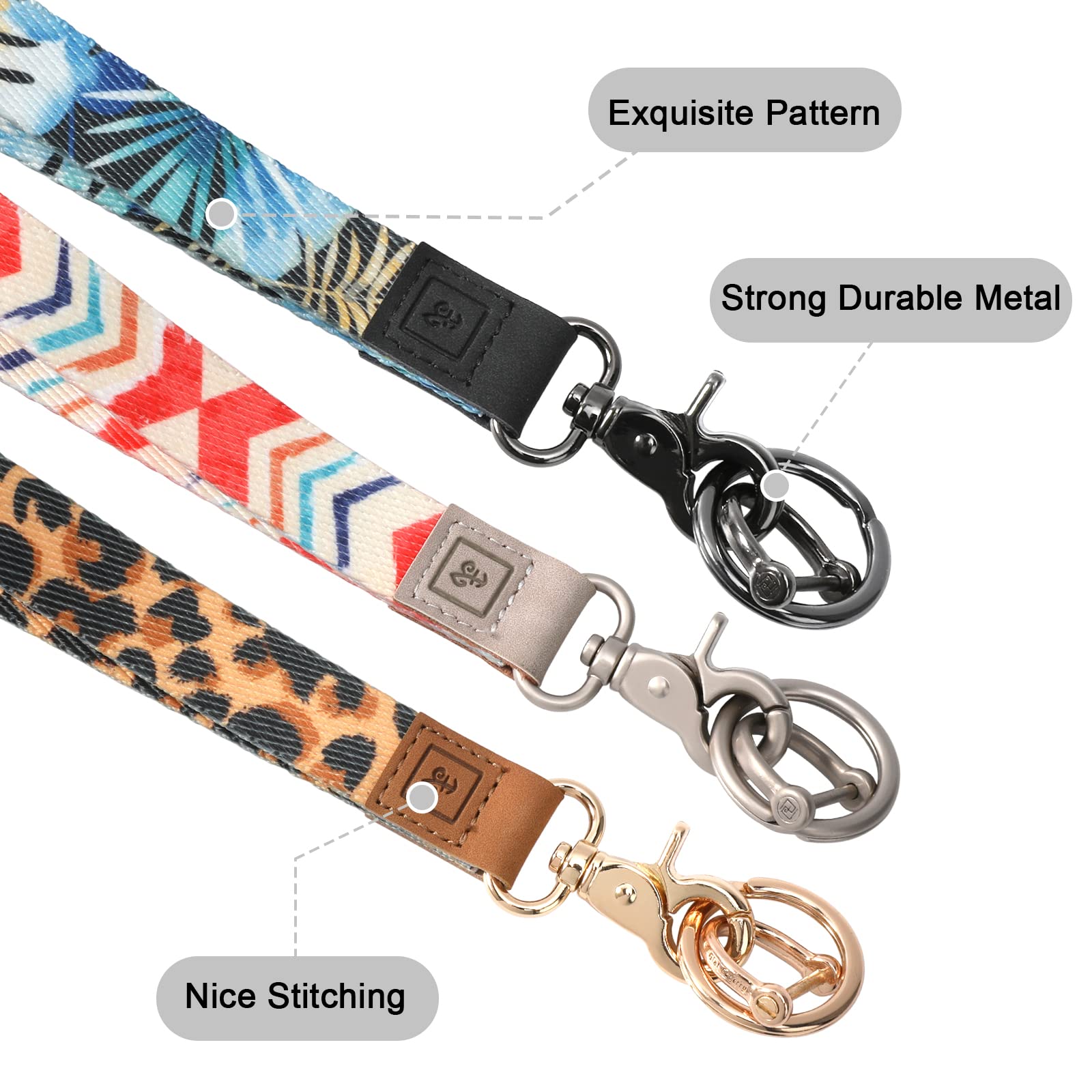 MNGARISTA Hand Wrist Lanyard Key Chain, Cool Keychain Wristlet, Wristlet Strap with Car Keychain, Minimalism