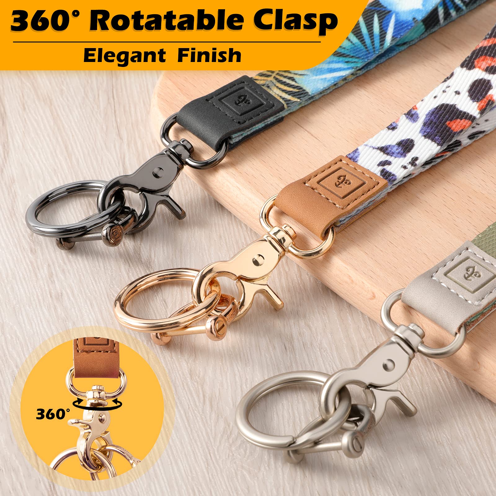 MNGARISTA Hand Wrist Lanyard Key Chain, Cool Keychain Wristlet, Wristlet Strap with Car Keychain, Minimalism