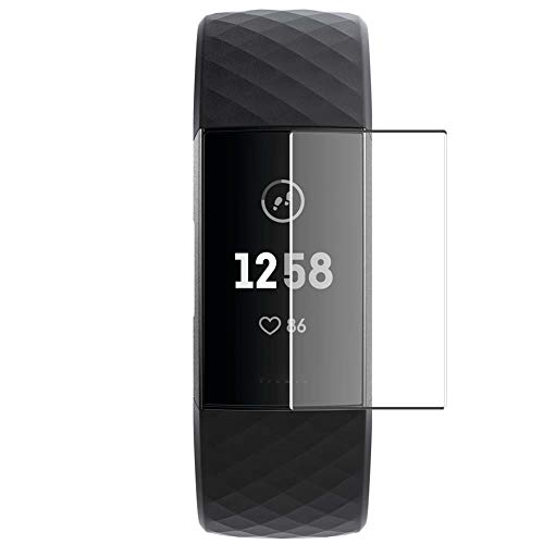 Puccy 4 Pack Screen Protector Film, compatible with Fitbit charge 3 charge3 TPU Guard （ Not Tempered Glass Protectors ）