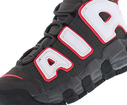 Nike Boy's Air More Uptempo (Little Kid) Medium Ash/White/Black/Siren Red 3 Little Kid M