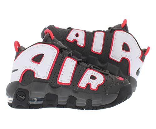 Nike Boy's Air More Uptempo (Little Kid) Medium Ash/White/Black/Siren Red 3 Little Kid M