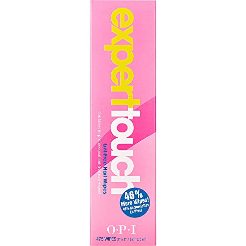 OPI Expert Touch Lint-Free Nail Wipes, 475 Count