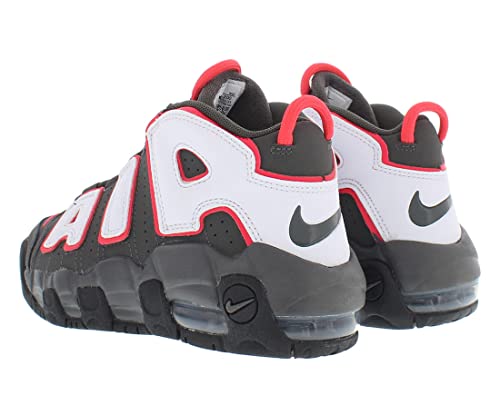 Nike Boy's Air More Uptempo (Little Kid) Medium Ash/White/Black/Siren Red 3 Little Kid M