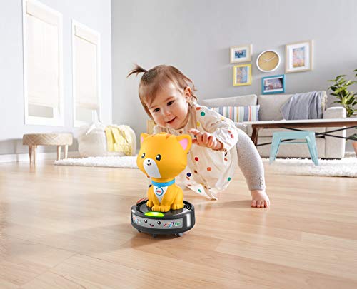 Fisher-Price Laugh & Learn Crawl-After Cat on a Vac, Musical Toy for Crawling Babies and Walking Toddlers