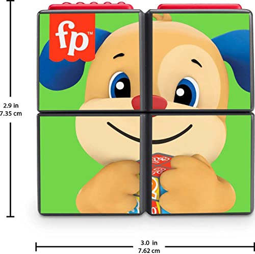 Fisher-Price Laugh & Learn Baby Learning Toy Puppy’S Activity Cube with Lights Music & Fine Motor Activities for Ages 9+ Months