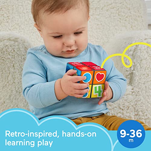 Fisher-Price Laugh & Learn Baby Learning Toy Puppy’S Activity Cube with Lights Music & Fine Motor Activities for Ages 9+ Months