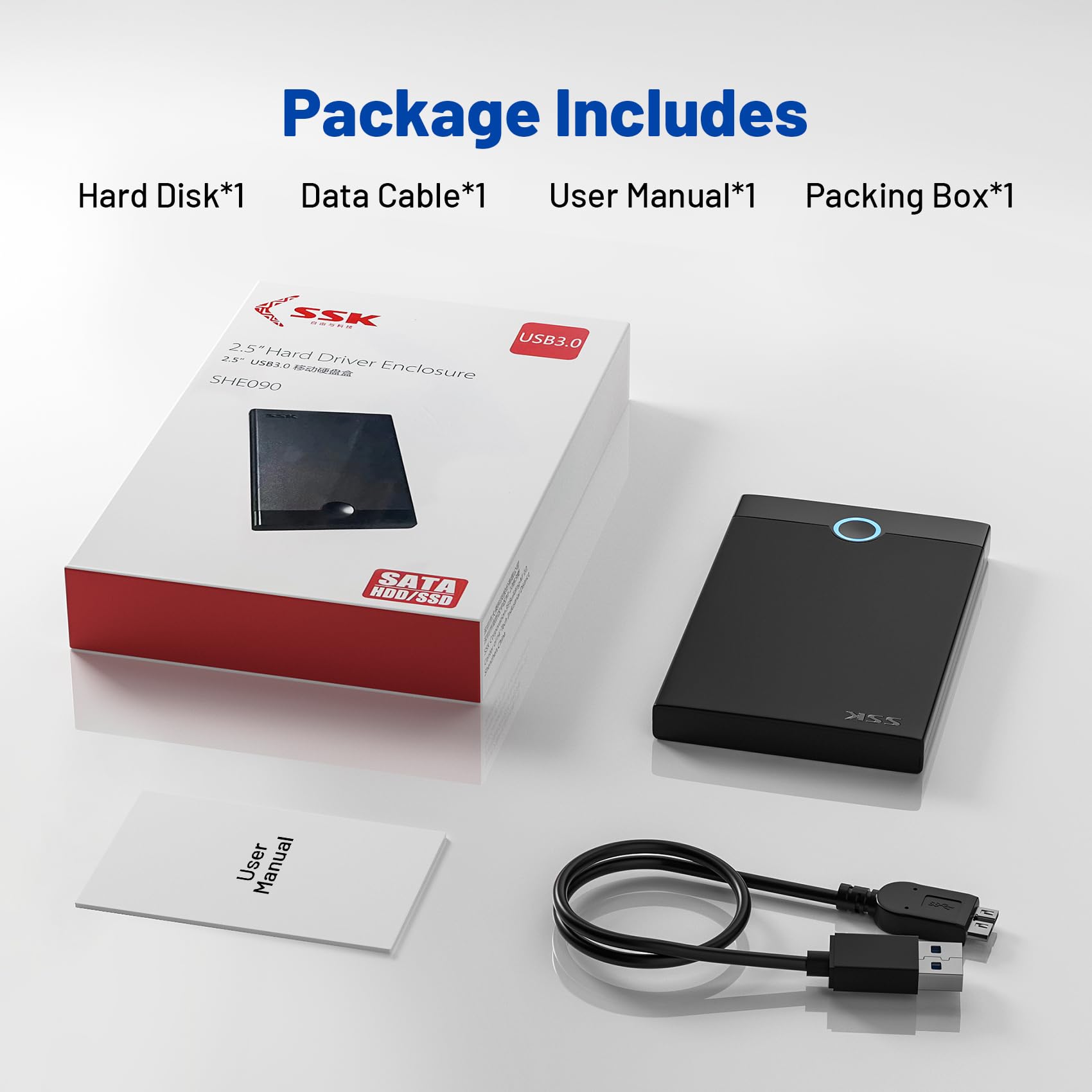 Retro Game Console Retroplay HDD - External Gaming Hard Drive Built in 60000+ Video Games,Compatible 70+ Emulators,Plug & Play Emulator Console Support SATA 3.0,USB 3.0,For Win8.1/10/11（500GB）