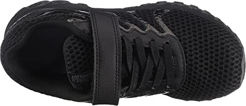K-Swiss Boy's Tubes Comfort 200 Strap Training Shoe Cross Trainer, Black/Charcoal, 3 Little Kid