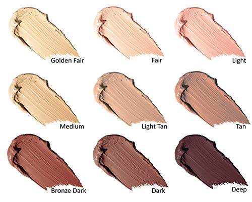 Waterproof Concealer Cream, Full Coverage Waterproof Makeup, Color Match Promise by Dermaflage, 6g/.2oz (Tan)